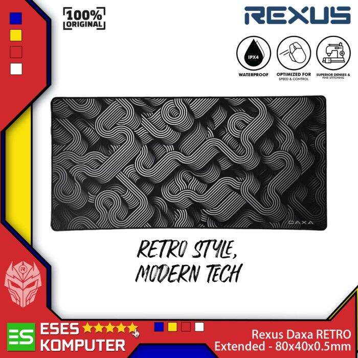 Mousepad Rexus Daxa RETRO | Extended 80x40x0.5cm | Mouse Pad Gaming ...