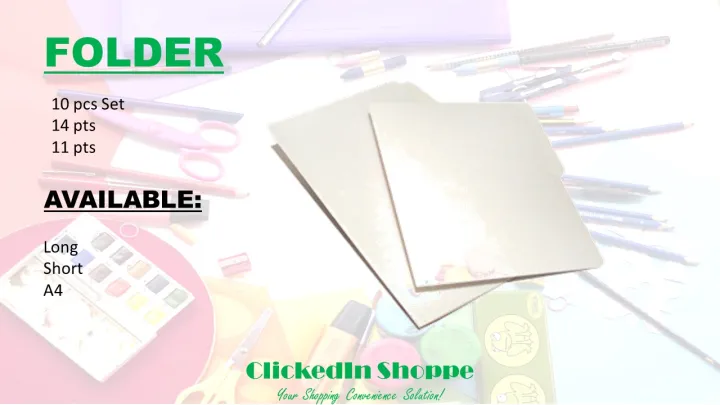 Folder White 10pcs/Colored 1pc Long A4 Short 14pts 11pts/ Folder Jacket ...