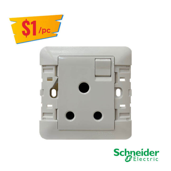 Schneider Arcato 15A ROUND PIN SOCKET (box of 8 for $7 ONLY) | Lazada ...