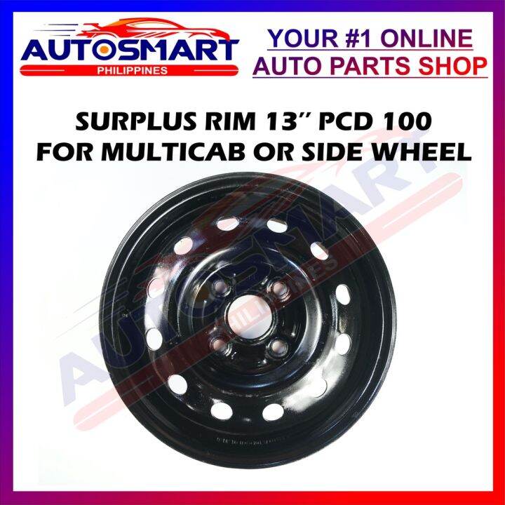 HOT GANZH Assorted Rim 13 PCD 100 For Multicab, Spare Tire, SideWheel ...