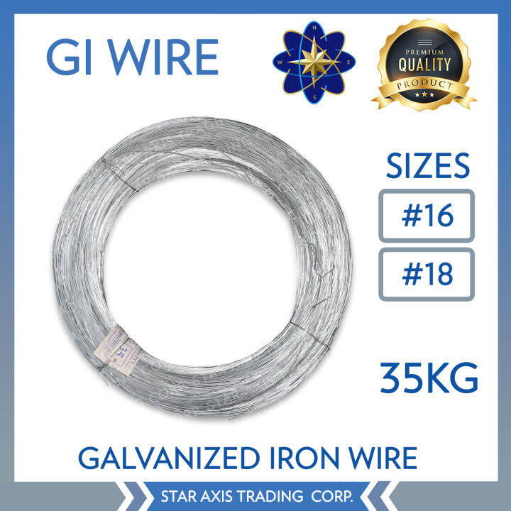 GI Wire Galvanized Iron Wire | Kawad | Tie Wire Heavy Duty Gauge - 16 ...