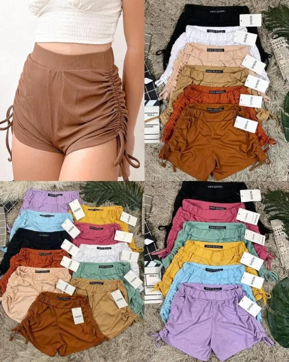 🍂 S H E I N Rutched Shorts 🍂 ︎High quality ︎gartering machine finished ...