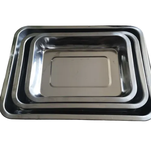 stainless steel deep tray . for food container great for business use ...