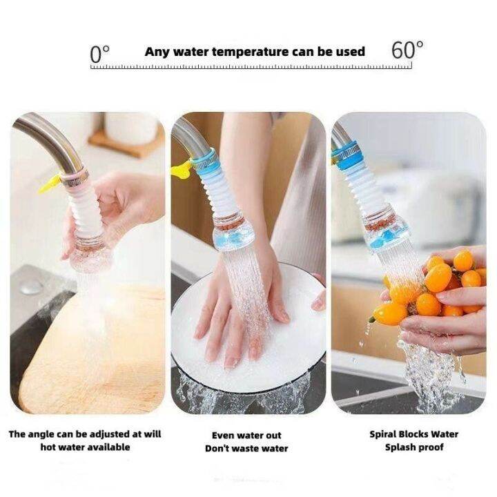360 Rotating Kitchen Faucet Extender Water Tap Head Spouts Sprayers ...