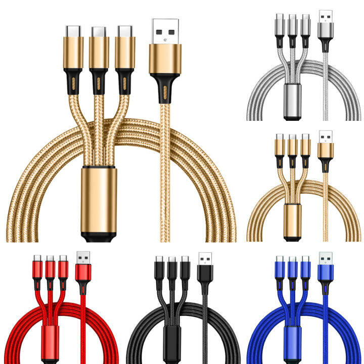 Maggio สายชาร์ต 3 In 1 (iPhone, Micro USB, Type-C) สายข้อมูล | Lazada.co.th
