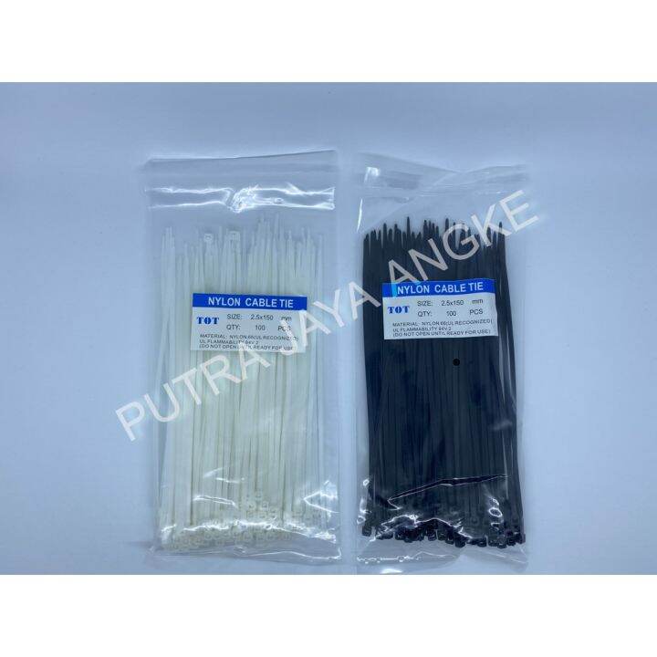 Kabel Ties 150 HITAM / Kabel Tis / Cable Tie / Insulock / Insulok 150 ...