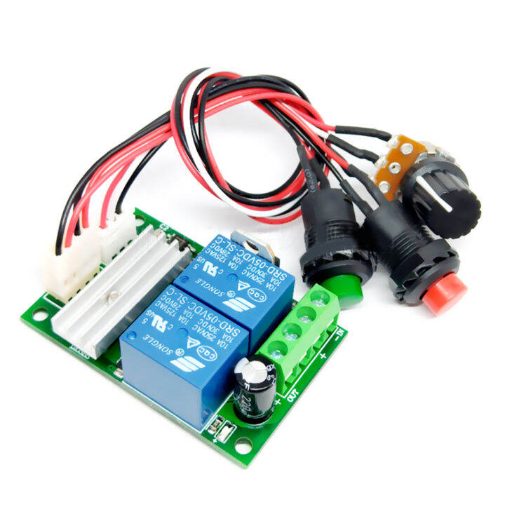 DC 6V 12V 24V PWM DC motor speed controller forward and reverse switch ...