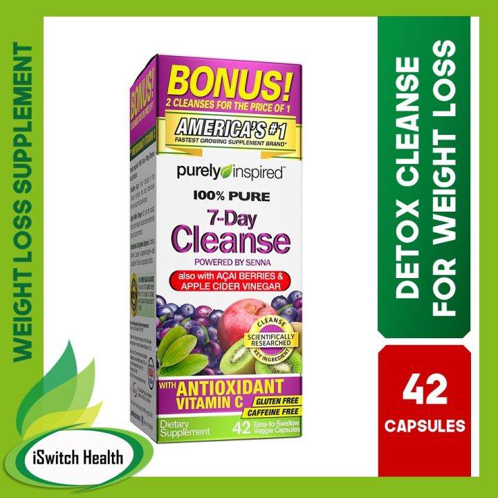 Purely Inspired 100% Pure 7-Day Cleanse - 42 Capsules | Lazada PH