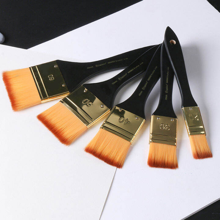 Radius K 5 Pcs Flat Nylon hair Paint Brush painting brushes paintbrush ...