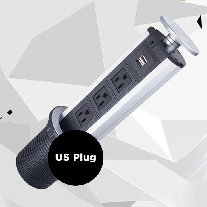 3 2 Kitchen Ports Plug USB Desk Pop For Counter Charging Pull Office Up ...