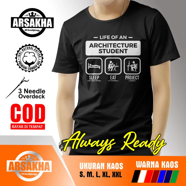Kaos Baju Arsitek Arsitektur Life Of An Architect Sleep, Eat, Project ... Kaos Baju Arsitek Arsitektur Life Of An Architect Sleep, Eat, Project ...