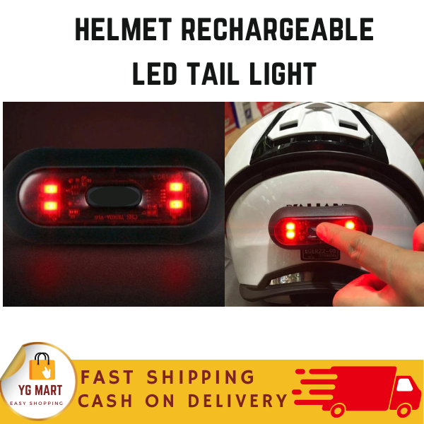 Yam-yam Golden Mart Helmet Rechargeable Led Tail Light | Lazada PH