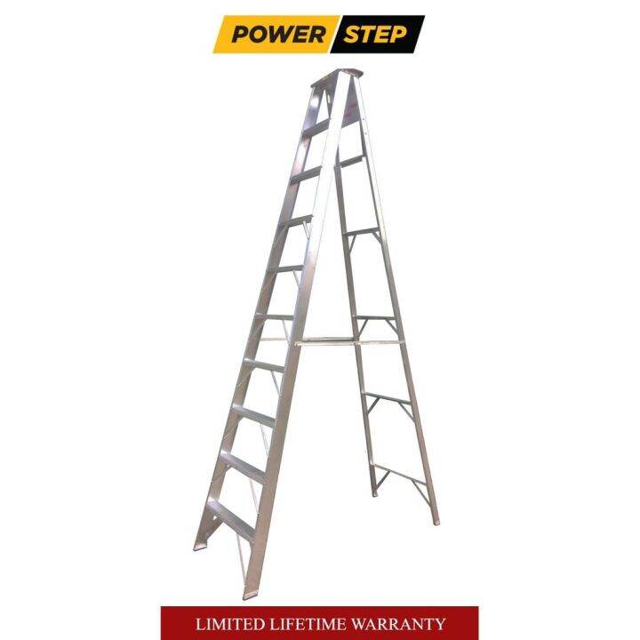 Power Step Aluminum A-Type Ladder 10ft | Lazada PH