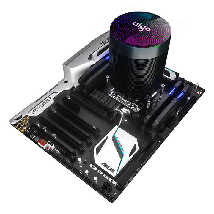 Aigo CPU Cooler aura sync 5 Pure Copper Heat-s freeze Tower Cooling ...