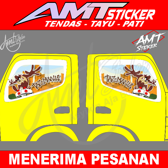 Stiker One Way Kaca Samping Tazmania - Sticker Truk Canter | Lazada ...