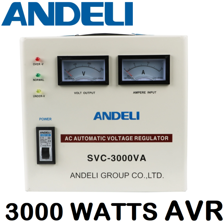 Andeli AVR 3000W Servo Type Automatic Voltage Regulator SVC-3000 Servo ...