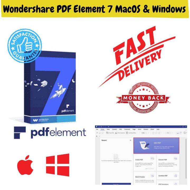 Wondershare PDF Element 7 Pro Lifetime For Windows & MacOS 2020 | Lazada