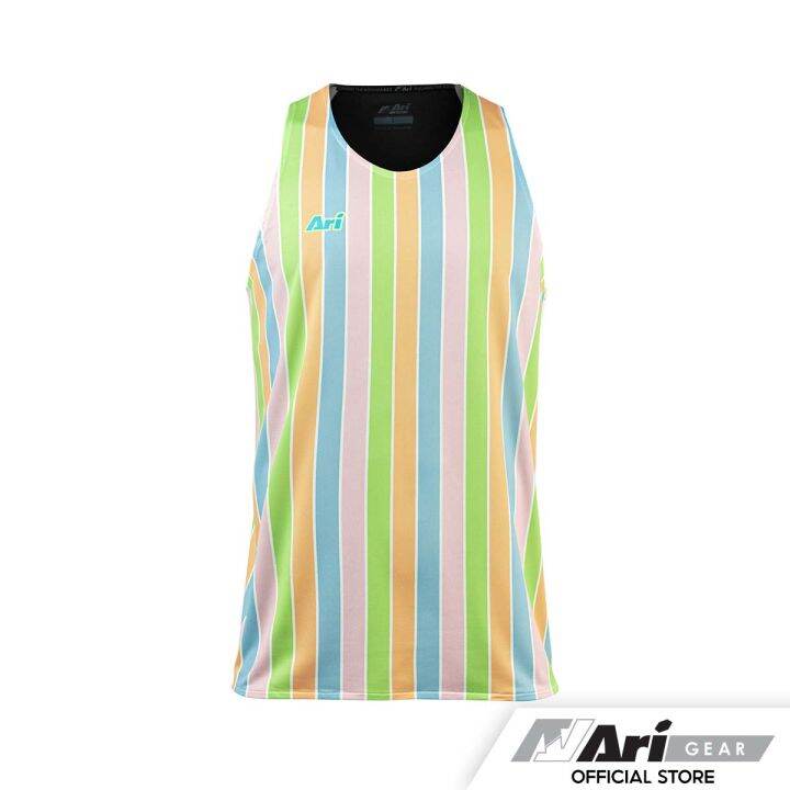 ARI UNISEX COLORPOP RUNNING TANK - ORANGE/BLACK/MULTICOLOR เสื้อวิ่งแขน ...