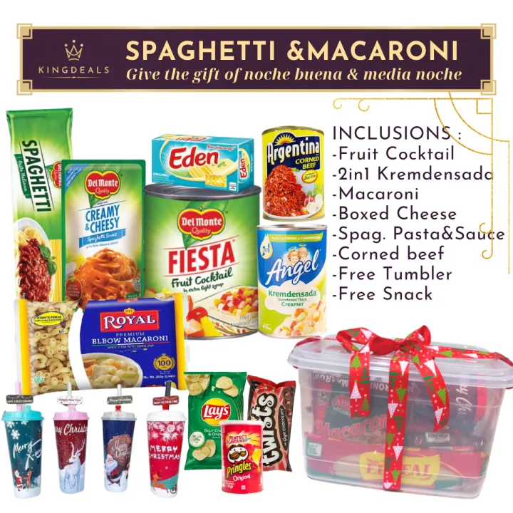 Spaghetti and Macaroni Package SET 3 Noche Buena Package Grocery ...