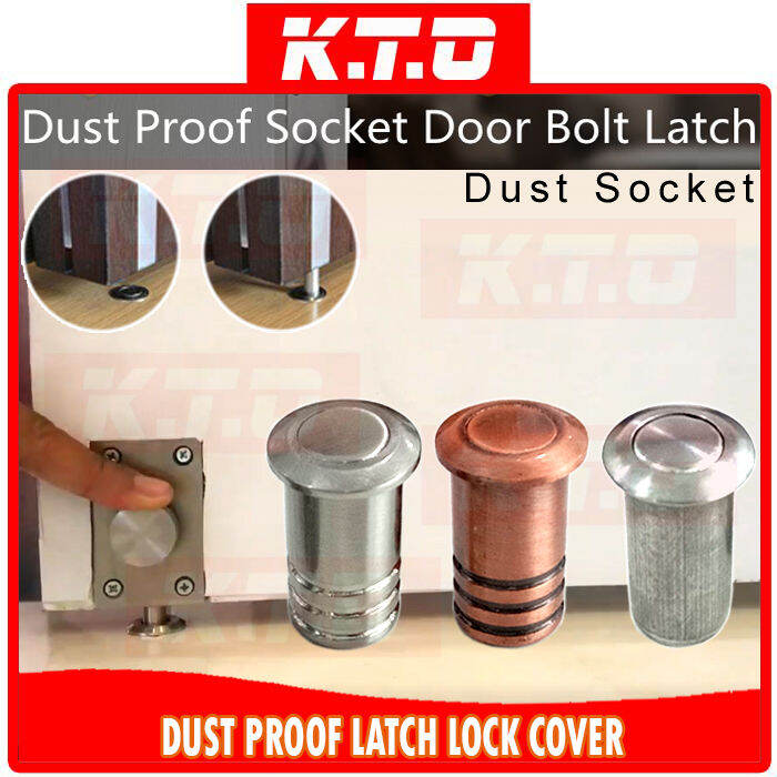 Stainless Steel Floor Dust Cover For Door Flush Bolt / Anti Habuk Kunci ...