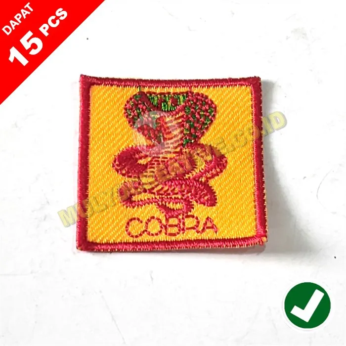 Bordir Tanda Regu Cobra - Bordir Lambang Regu Pramuka Cobra /15pcs | Lazada Indonesia