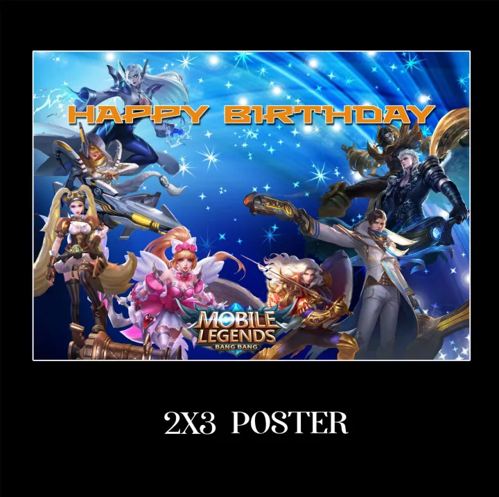 Mobile Legends Poster 2x3FT | Lazada PH