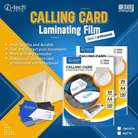 Rosen E Calling Card Laminating Film i-tech improved strength stability ...