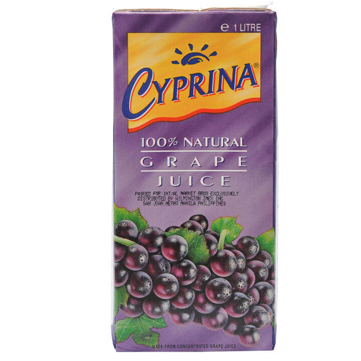 Cyprina Grape Juice (1 case/ 12 pcs x 1 liter) | Lazada PH