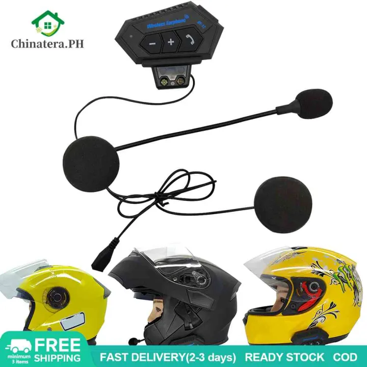 [Fast Delivery] BT12 CSR8635 Bluetooth V4.0+EDR Headset for Motorcycle ...