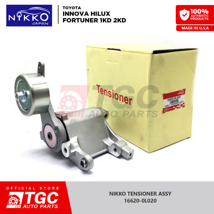 Nikko Japan Tensioner V-Belt Assembly Toyota Innova Hilux Fortuner 1KD ...