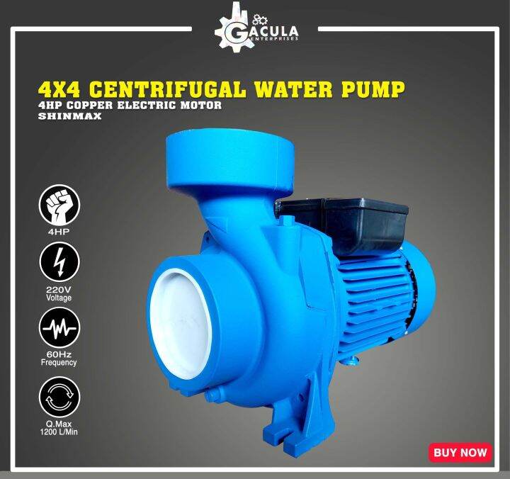 Centrifugal Electric Water Pump 4x4 4hp By Shinmax | Lazada PH