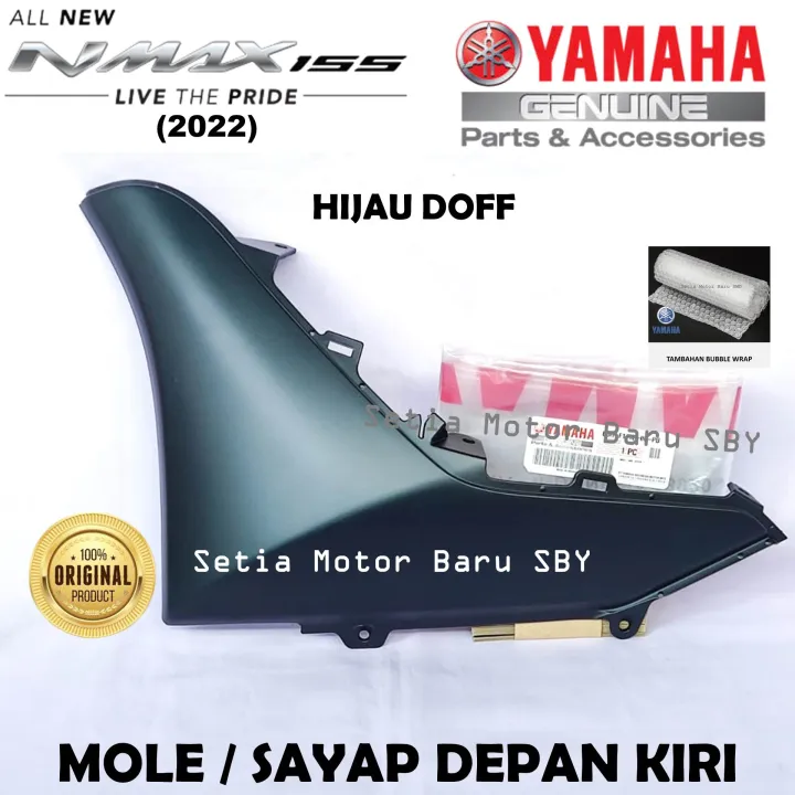 Sayap Depan Mole Side Cover Lumpur All New Nmax N Max 2022 Hijau Doff Kiri Asli Original Yamaha ...