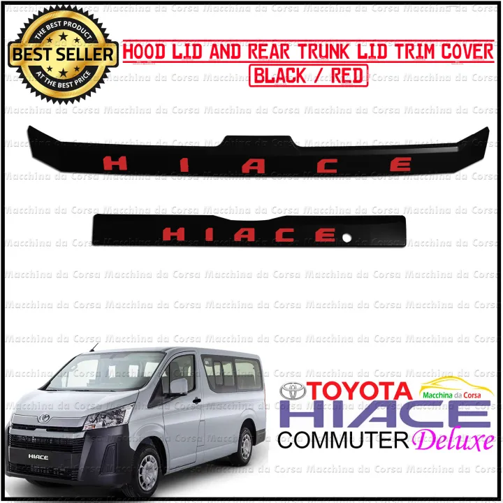 Toyota Hiace Commuter Deluxe 2019-2021 Hood Lid / Hood End Trim and ...