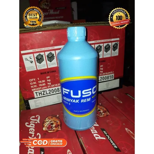 MINYAK REM FUSO / BRAKE FLUID DOT-3 300ml - 1liter NETRAL / Merah ...