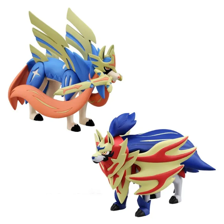 TAKARA TOMY POKEMON Sword/Shield MS18-19 Zacian Zamazenta Anime Action ...