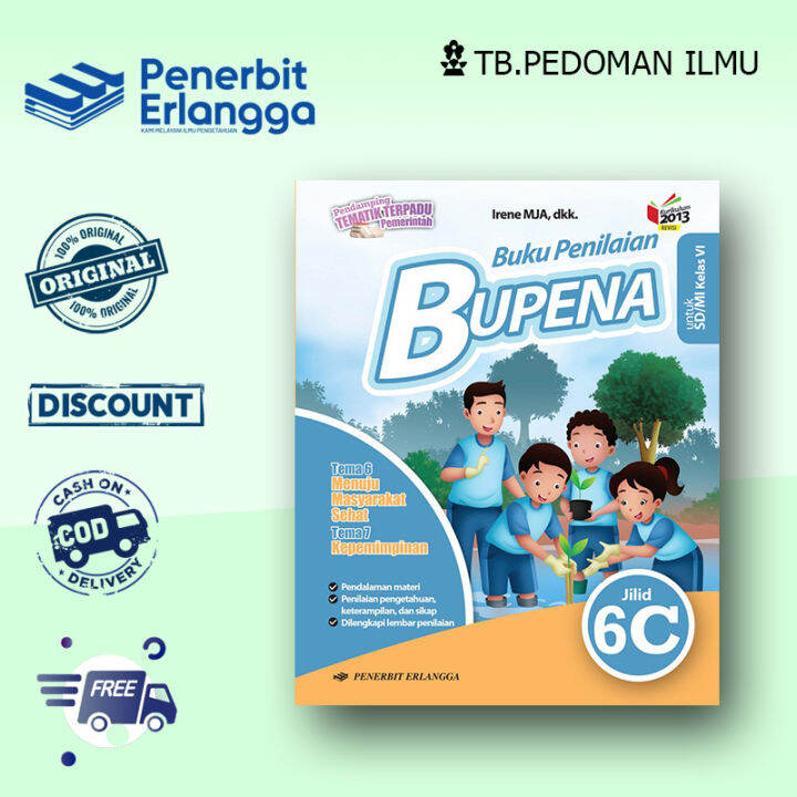 Bupena 6C Kelas 6 Buku Penilaian Erlangga | Lazada Indonesia