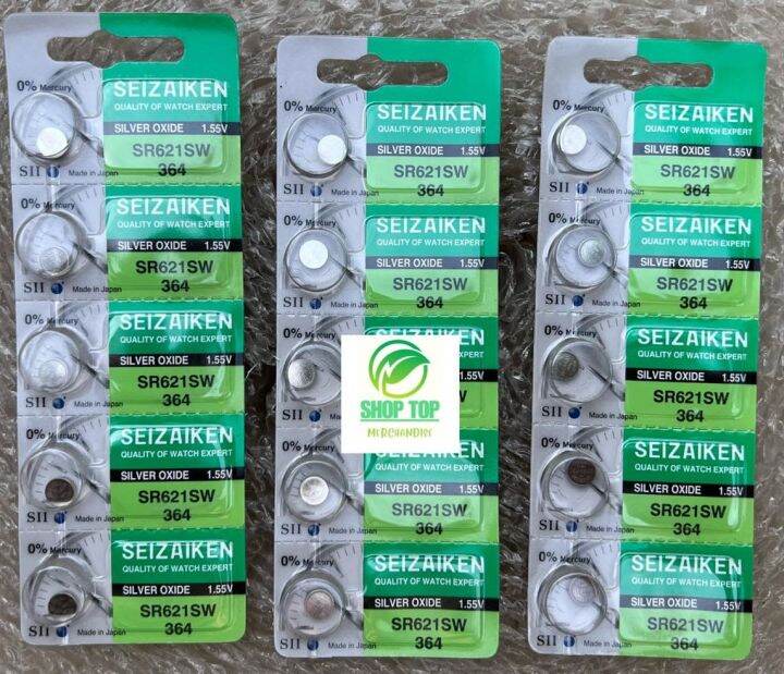 SR621SW 364 SEIZAIKEN/SEIKO BATTERY SILVER OXIDE BATTERY WATCH BATTERY ...