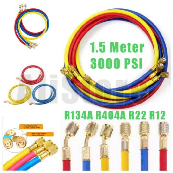 ALi R134a R22 Charging Hose R134a R22 R404a R12 Manifold Gauge Aircond ...