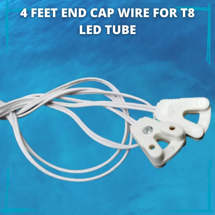 4 FEET END CAP WIRE FOR T8 LED TUBE / WAYER 4 KAKI UNTUK TUBE T8 / LED ...