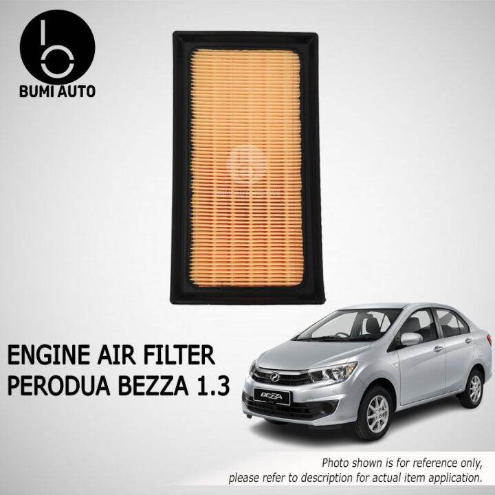 Perodua Bezza 1.3L Engine Air Filter Penapis Udara 17801-BZ130 | Lazada