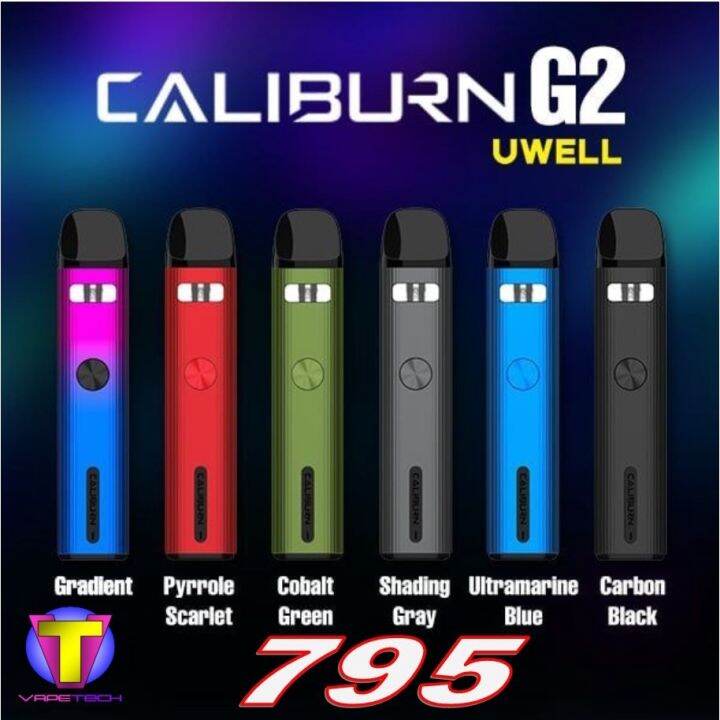 Uwell Caliburn G2 Pod System Kit 750mAh 2ml w/2 coils... 100 Legit ...