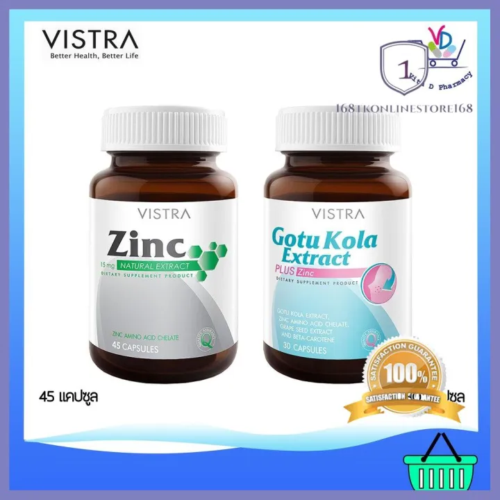 ด่วน ของมีจำนวนจำกัด VISTRA Prevent acne Set ป้องกันสิว (Gotu 30+Zinc45 ...