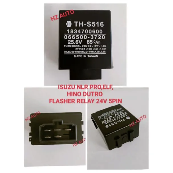 ISUZU HINO FLASHER UNIT 24V 5PIN TURN SIGNAL FLASHER RELAY 5PIN 24V FOR ...