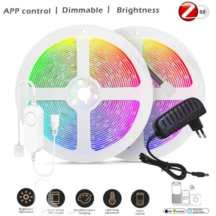 Zigbee 3.0 5050 RGB Led Strip 60ledsm DC12V Led Lights Dimmer ...