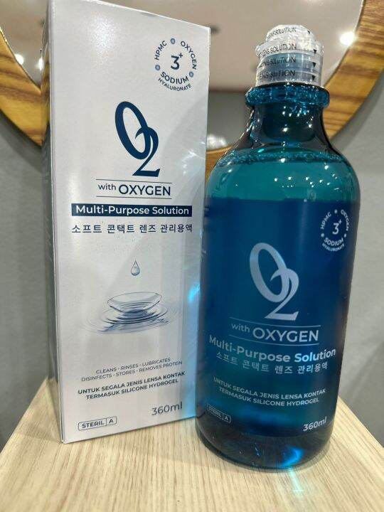 Cairan Pembersih Softlens New O2 with Oxygen Multi Purpose Solution ...