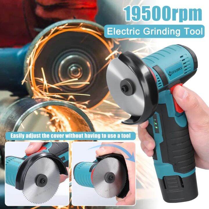 JL 12V Rechargeable Mini Angle Grinder Cordless Angle Grinder Battery ...