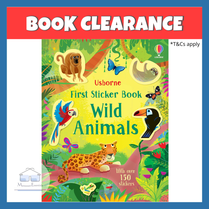 (Wild Animals) Usborne First Sticker Book Kids Sticker Books Children ...