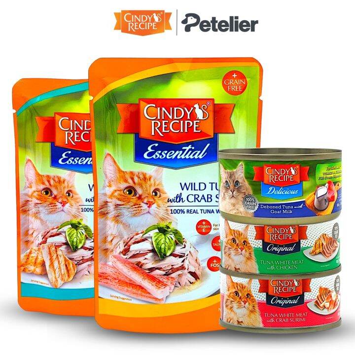 Cindy's Recipe Essential/Original/Delicious Wet Cat Food, 70g pouch ...