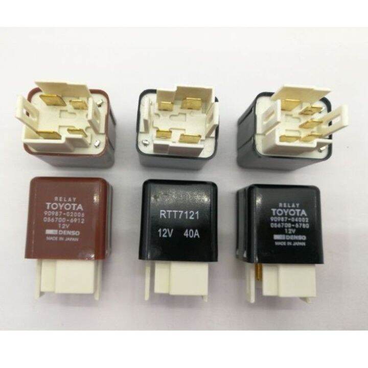 Relay RTT7121 รีเลย์ 4-Pin / 5Pin 12V 40A สำหรับ Toyota 1ตัว 90987 ...