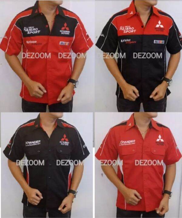 kemeja mitsubishi pajero xpander lengan pendek ralliart | Lazada Indonesia